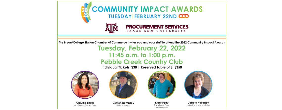 B/CS Chamber Community Impact Awards Luncheon