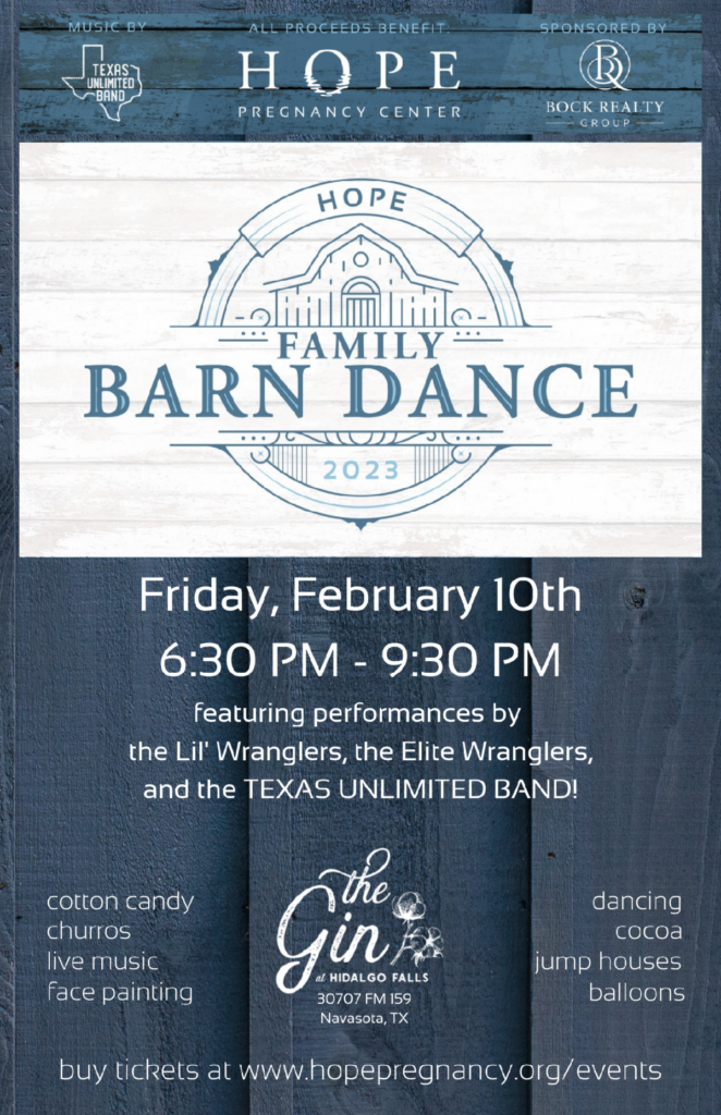 Ticket Sales are Open For HOPE Pregnancy’s Barn Dance!